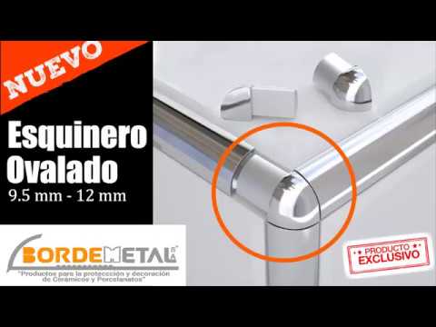perfil de aluminio curvo esquinero